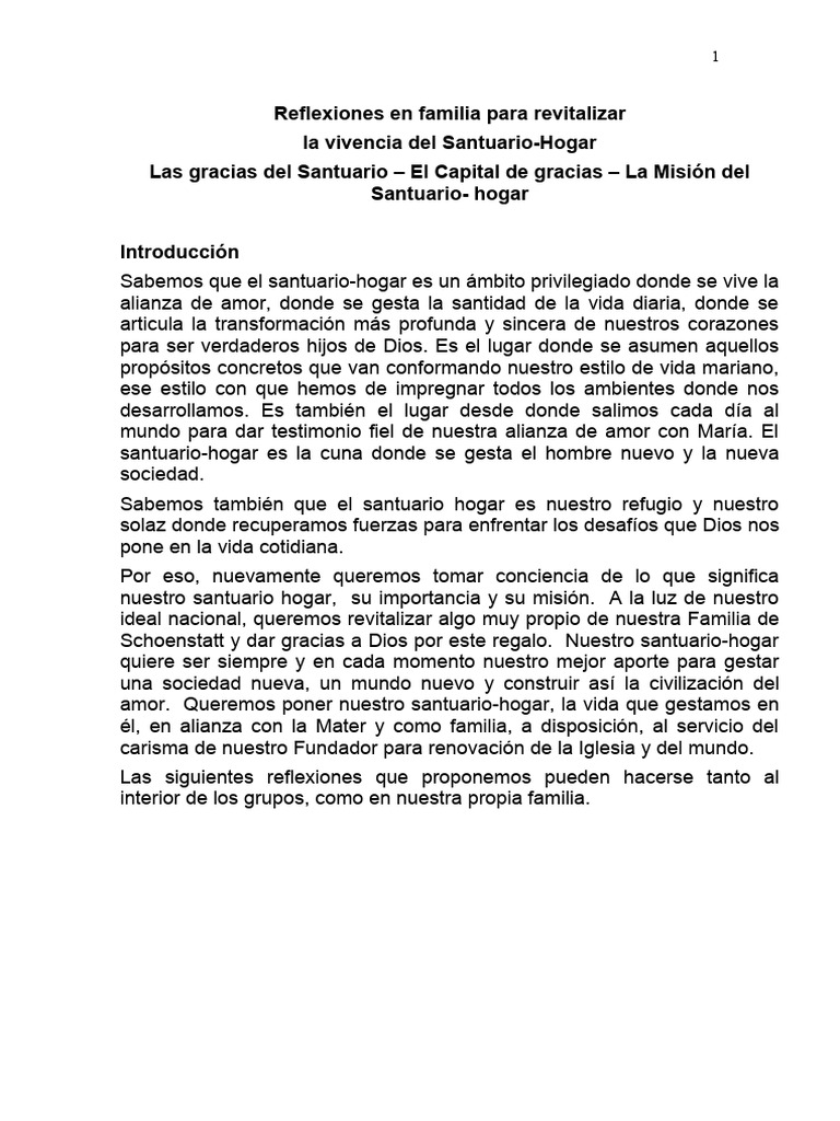 5 Reflexi N en Familia para Revitalizar SH | PDF