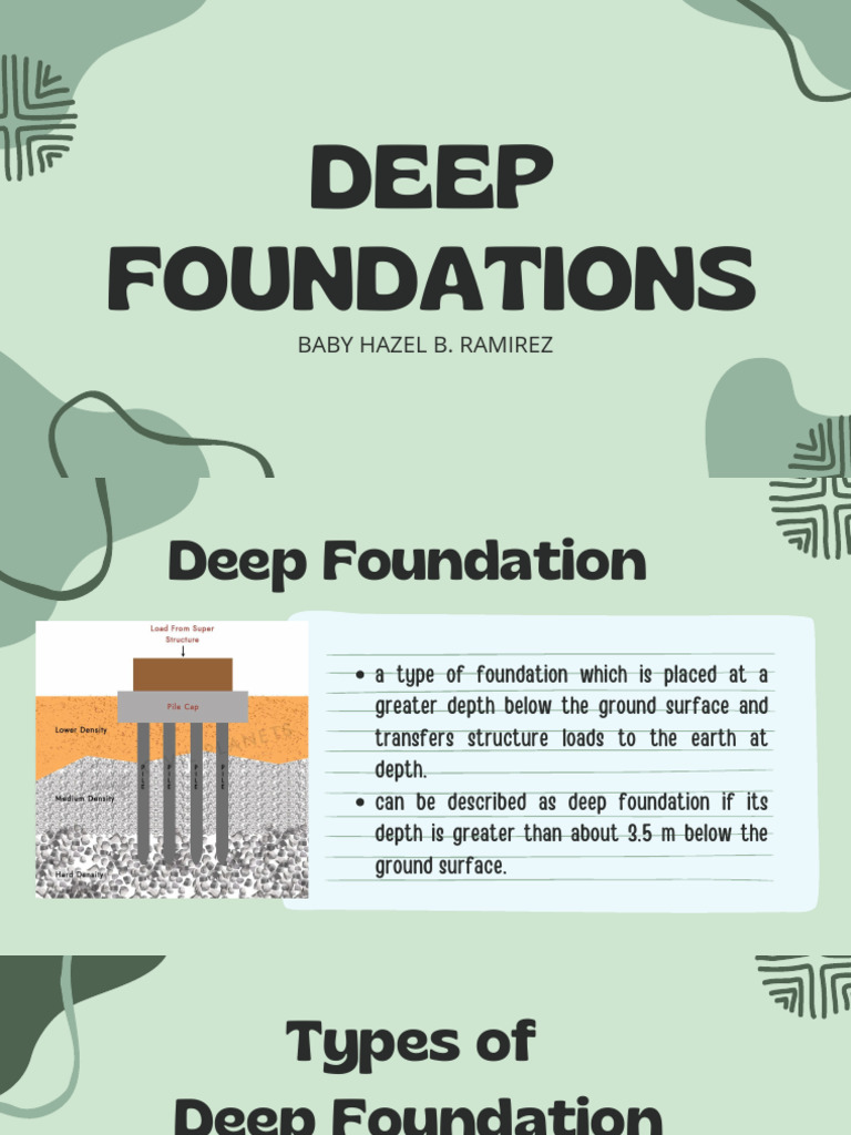 Deep Foundation | PDF | Home & Garden