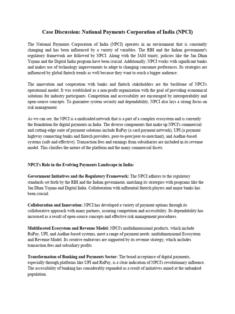 NCPI Case Analysis | PDF