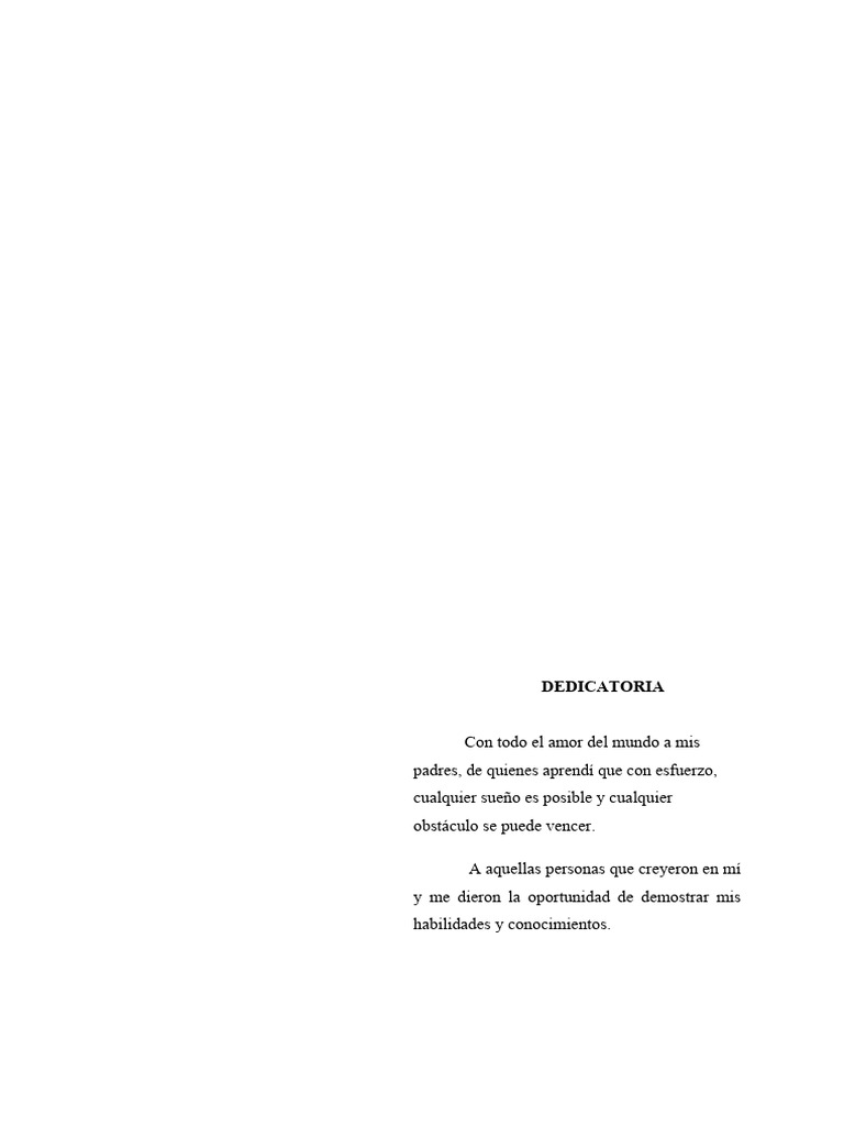 Dedicatoria | PDF