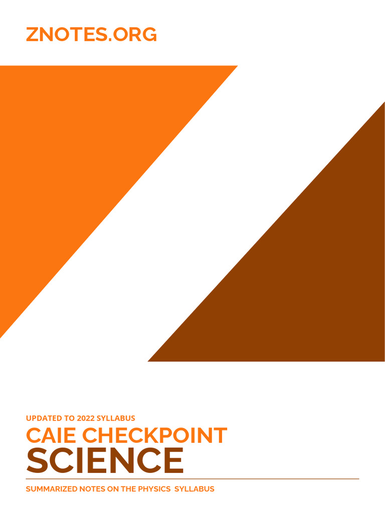 Caie Checkpoint Science Physics v1 | PDF