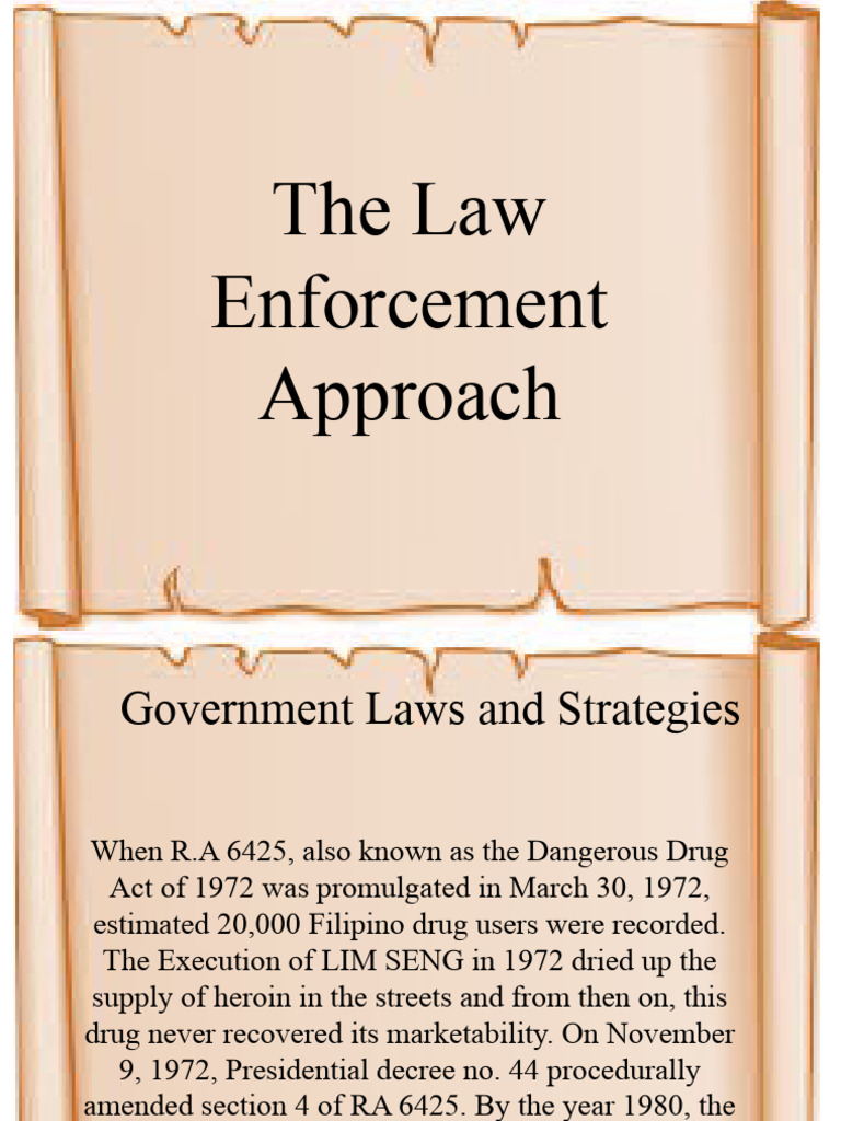 Module IV Lesson 1 Law Enforcement Approach 1 | PDF | Public Law ...