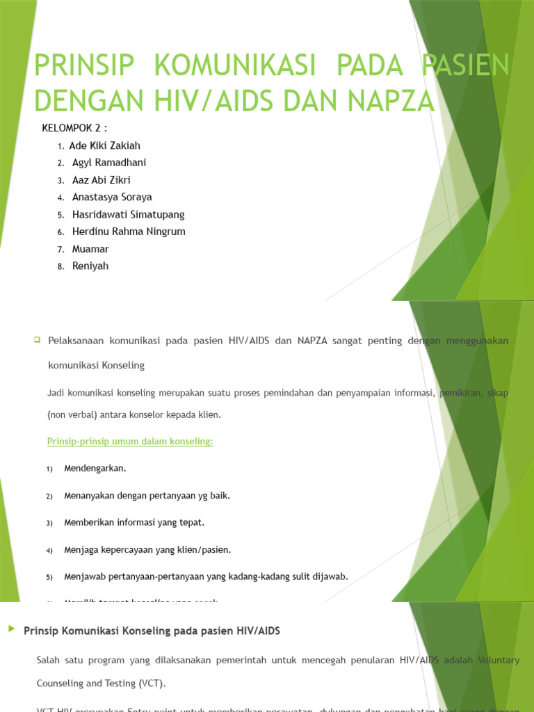 Prinsip Komunikasi Pada Pasien Dengan Hiv | PDF