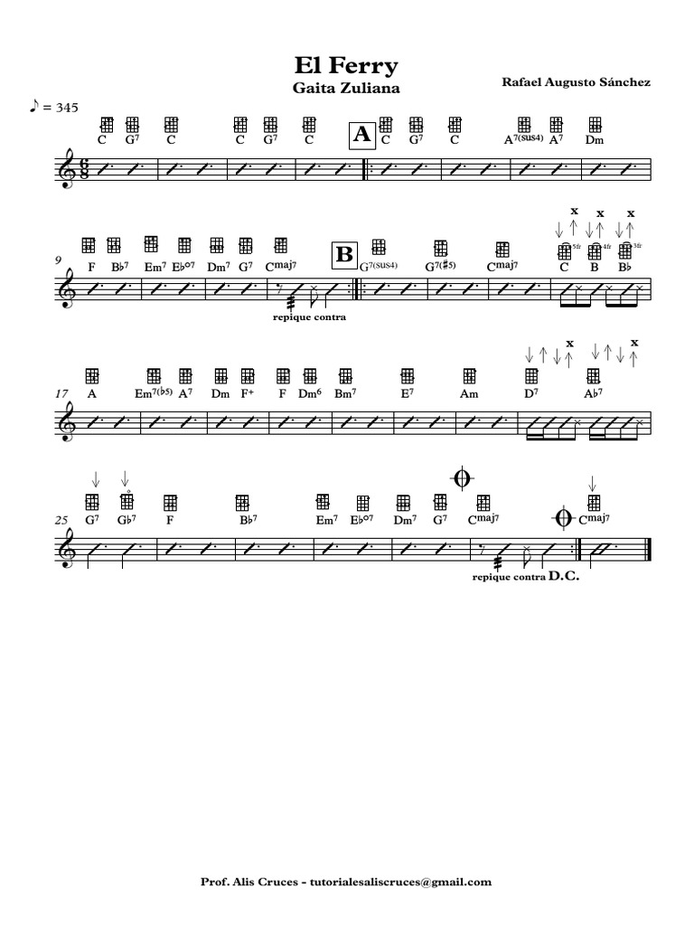 El Ferry - CIFRADO TAB CUATRO Prof | PDF