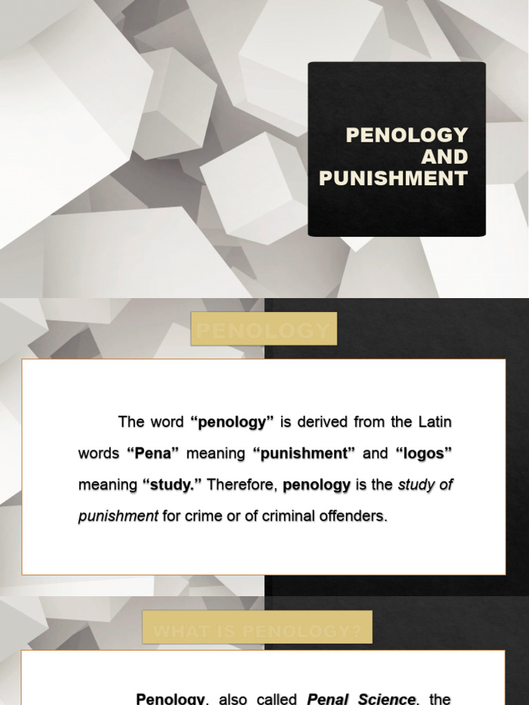 Penology and Punishment Aguilar James | PDF | Punishments | Penology