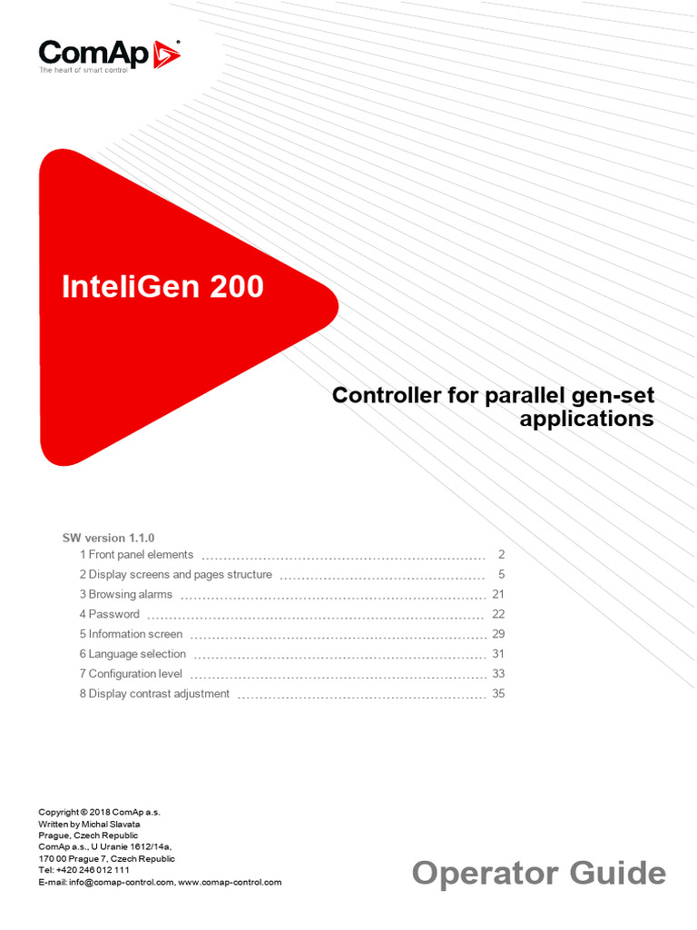 ComAp InteliGen 200 Operator Guide (EN) | PDF