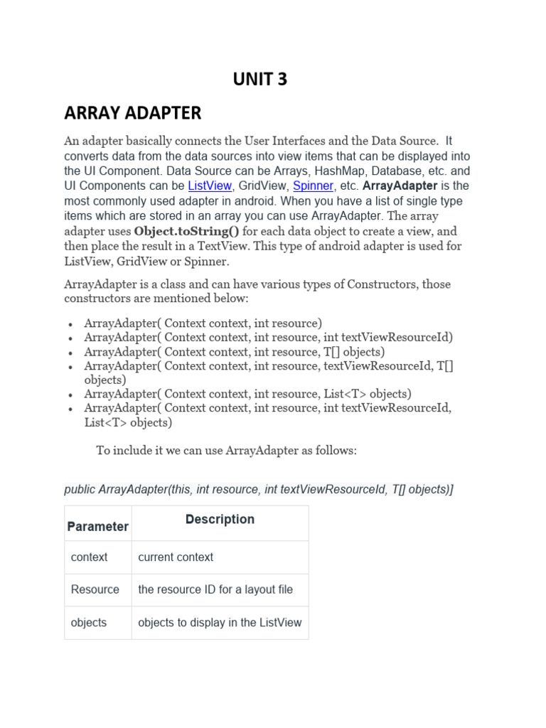 Android Unit 3 Pdf