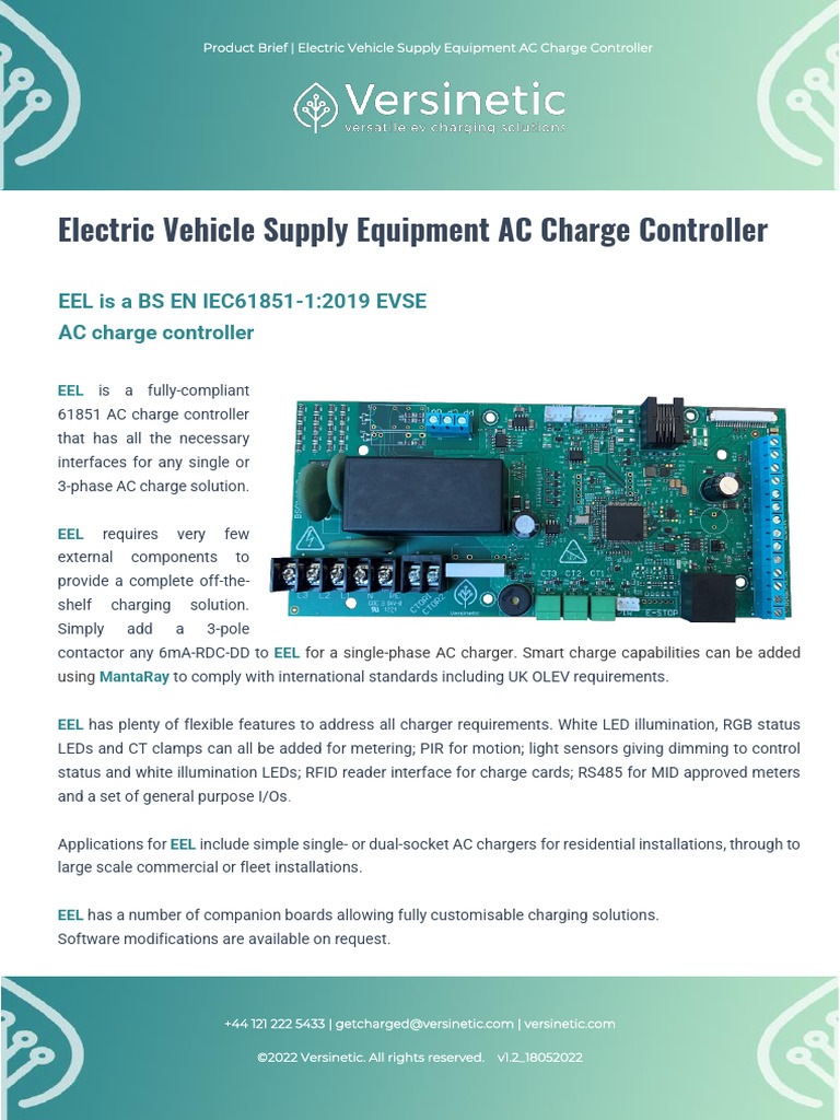 EEL Product Brief | PDF | Light Emitting Diode | Battery Charger