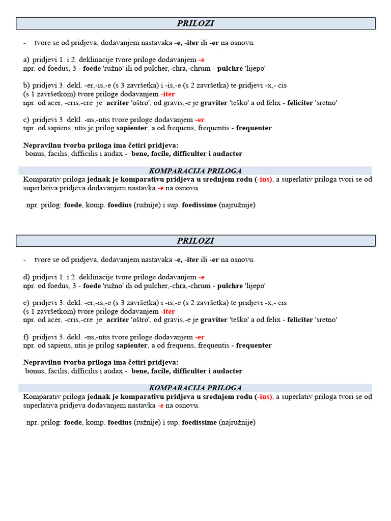 Prilozi Vježbe | PDF