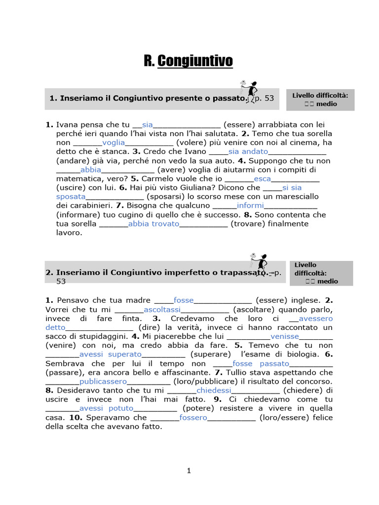 Il Congiuntivo | PDF