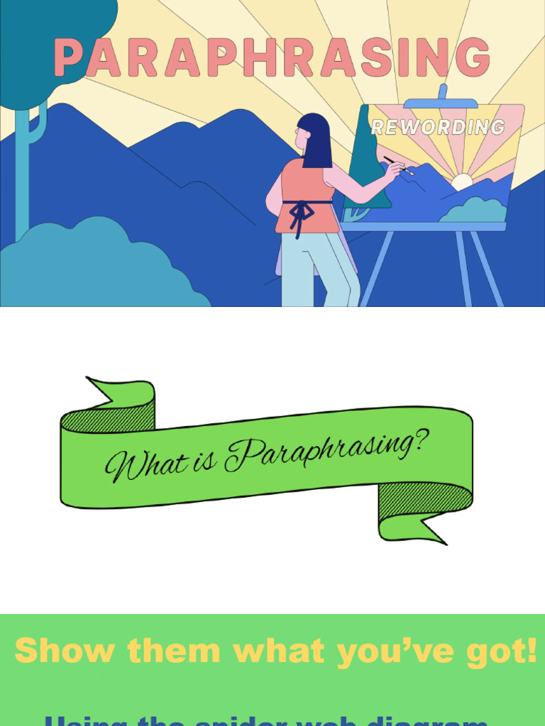 Paraphrasing | Download Free PDF | Verb | Linguistics