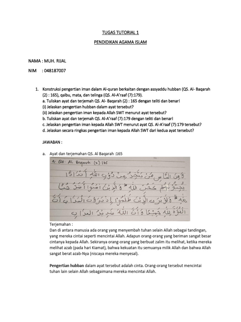 Tugas Tutorial 1 Pai | PDF