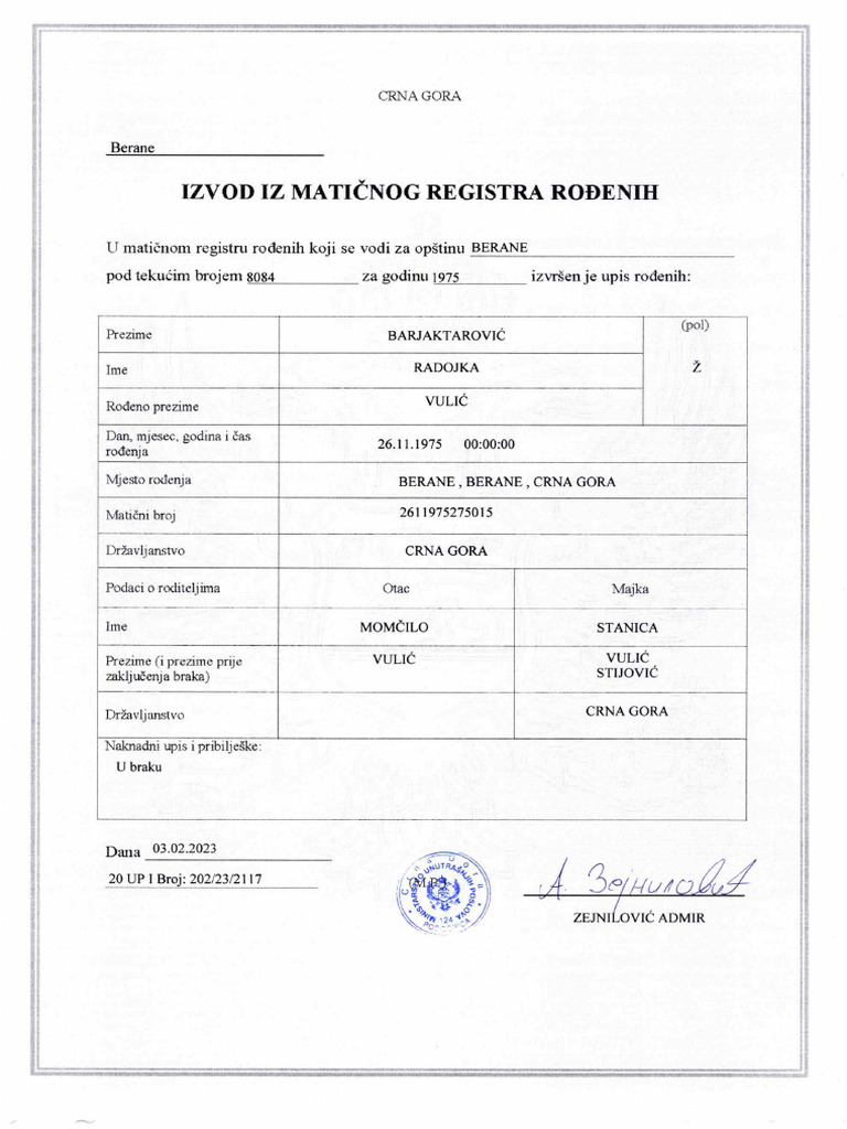 IZVOD | PDF