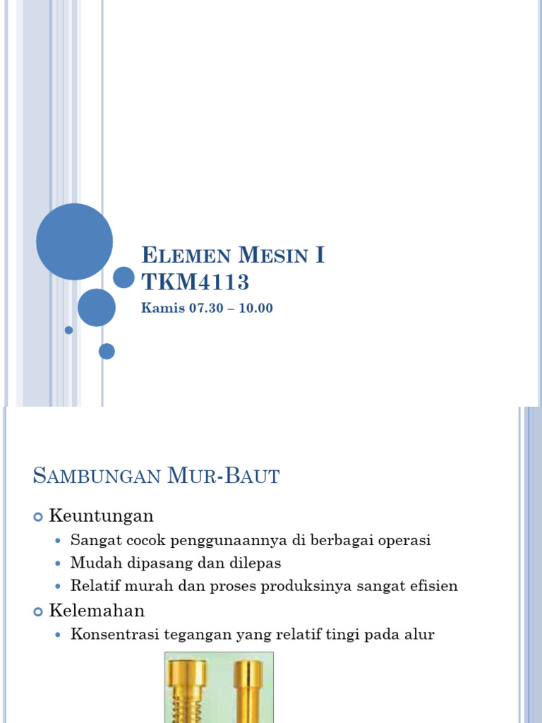 Sambungan Mur Baut | PDF