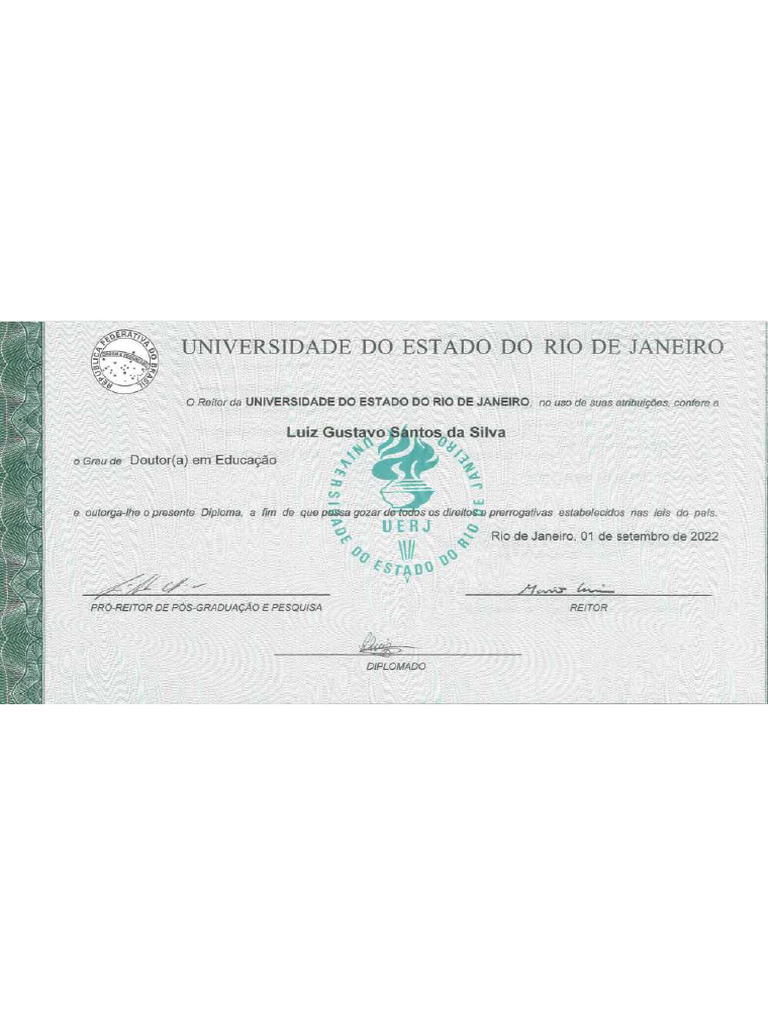 Diploma Doutorado | PDF