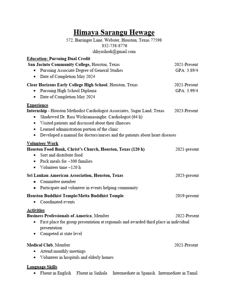 Himaya Final Revised Resume | PDF
