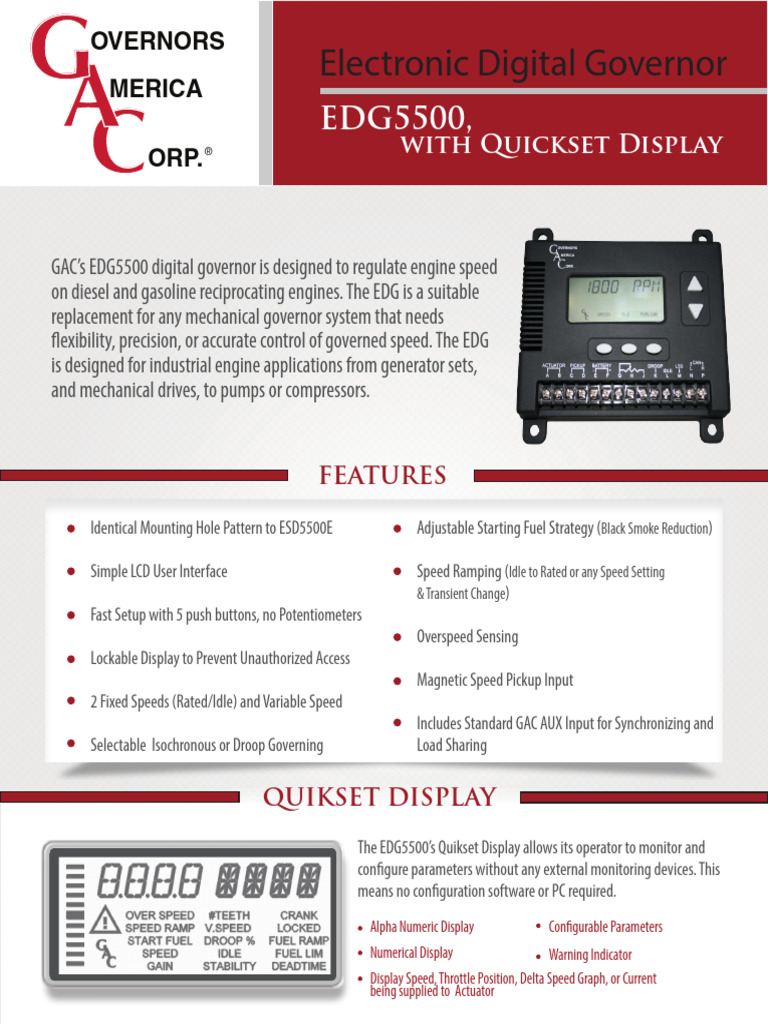 Edg 5500 | PDF | Engines | Throttle