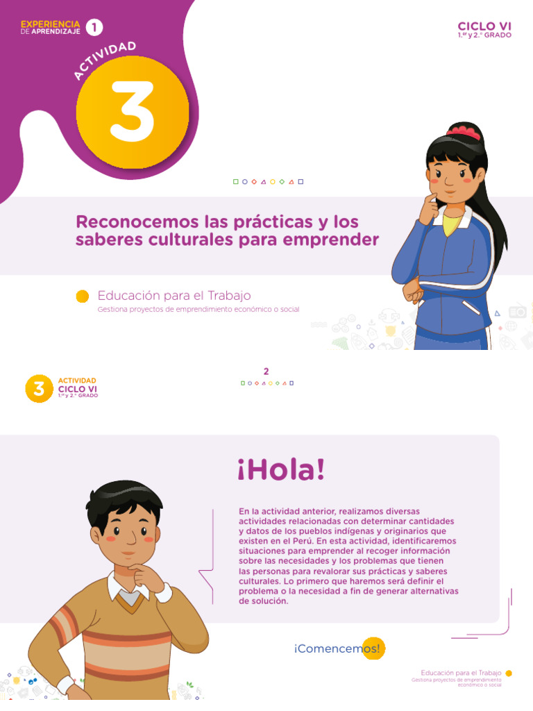Actividad 3 Reconocemos Las Prácticas y Los Saberes Culturales para ...
