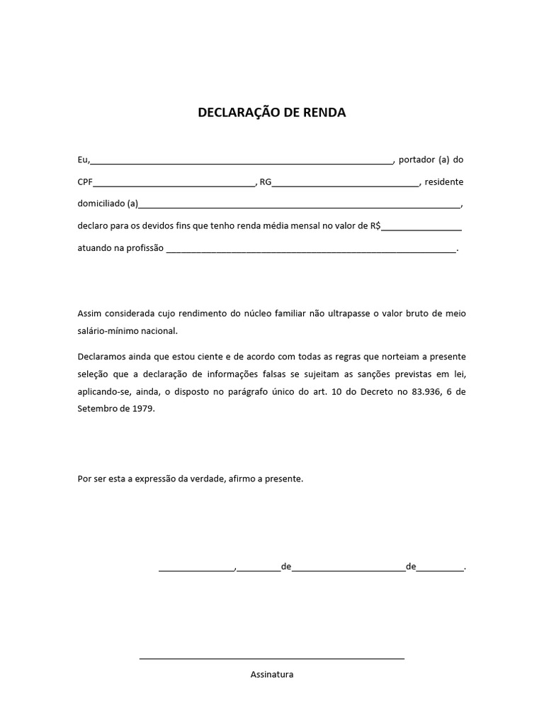 Auto Declaração de Renda 2023 Municípios-1 | PDF