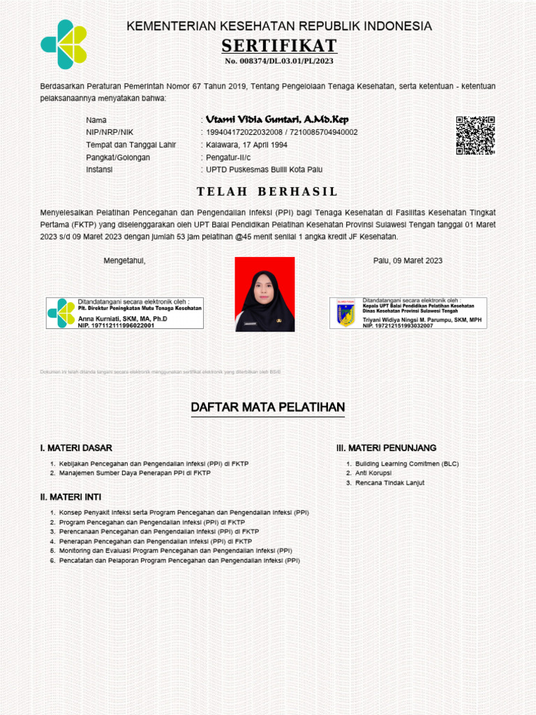 Sertifikat PPI | PDF