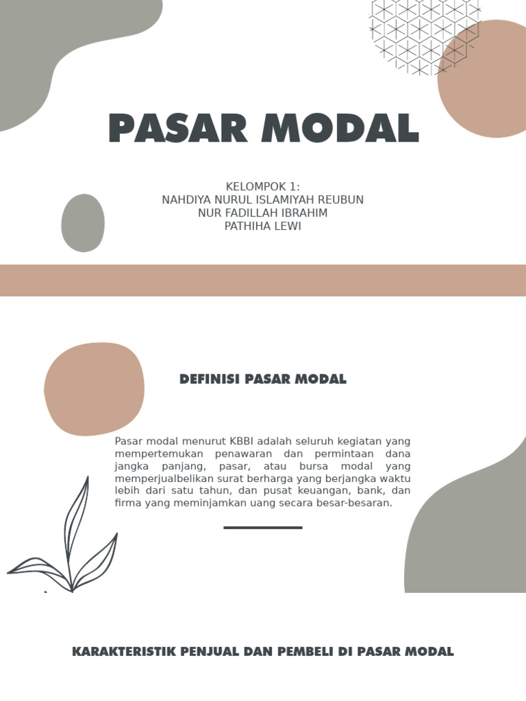Pasar Modal Kelompok 1 BLK | PDF