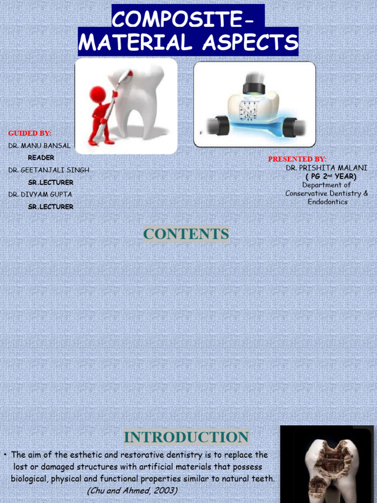 Composite - Material Aspects (Dr. Prishita) | PDF