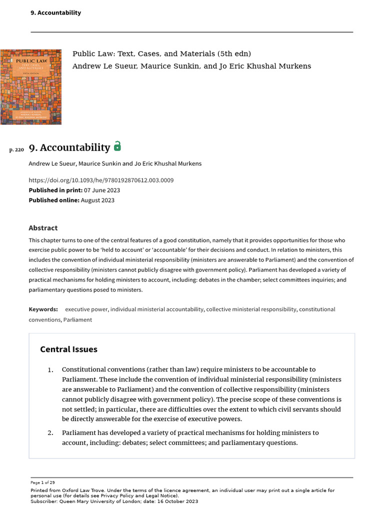 Accountability | PDF | Law