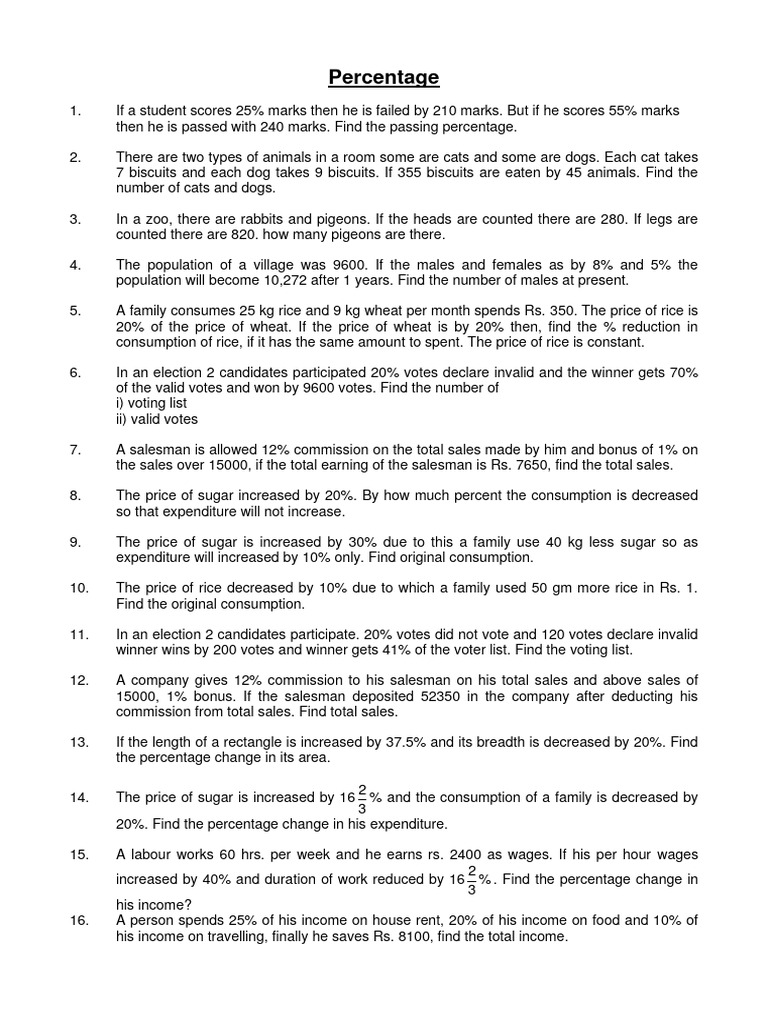 Percentage CPP PDF
