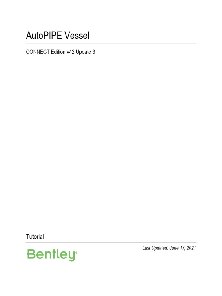 AutoPIPE Vessel Connect Tutorial (En) | PDF | Heat Exchanger | Window ...