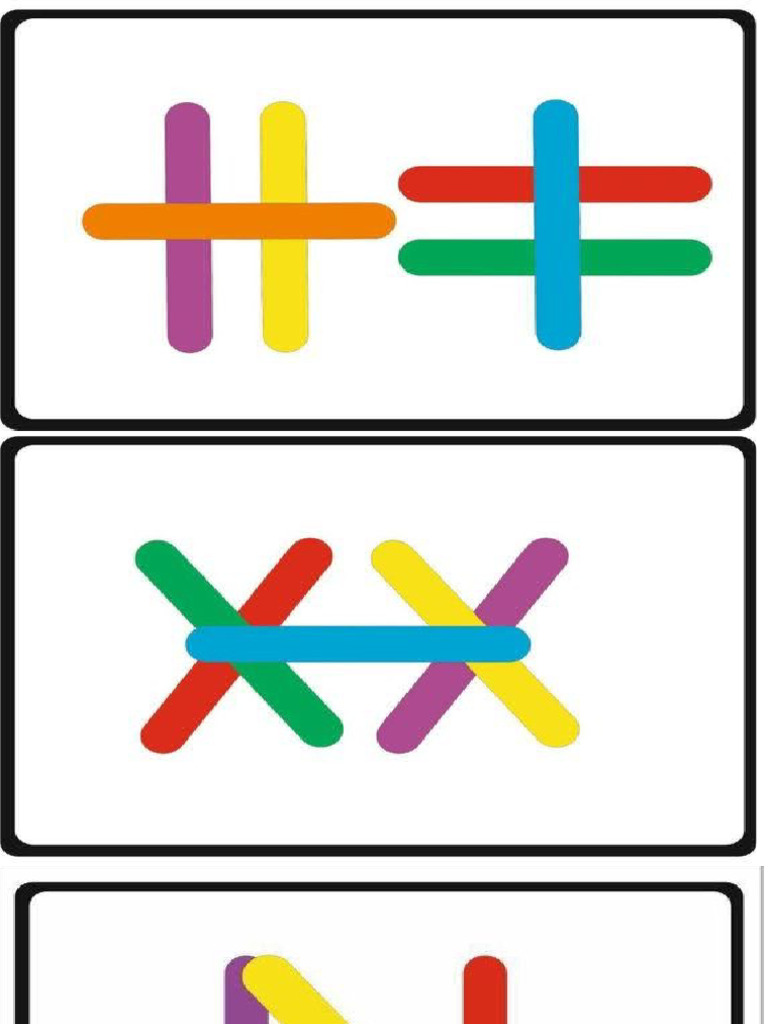 Patrones Palitos Colores | PDF