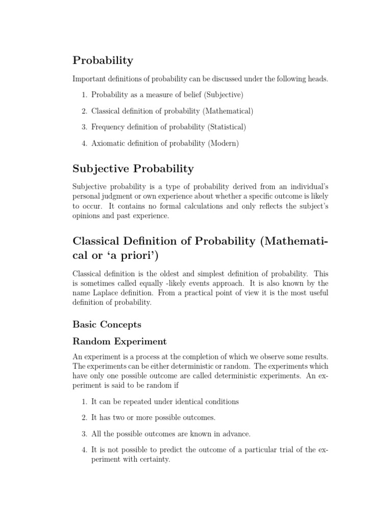 Probability | Download Free PDF | Probability | Randomness