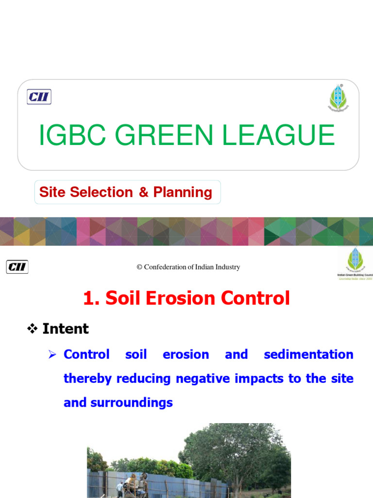 Site Selection & Planning - MR Sampath Kumar, IGBC | PDF | Soil | Topsoil