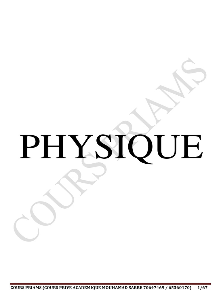 Top Exos Physique-Chimie 2023 | PDF