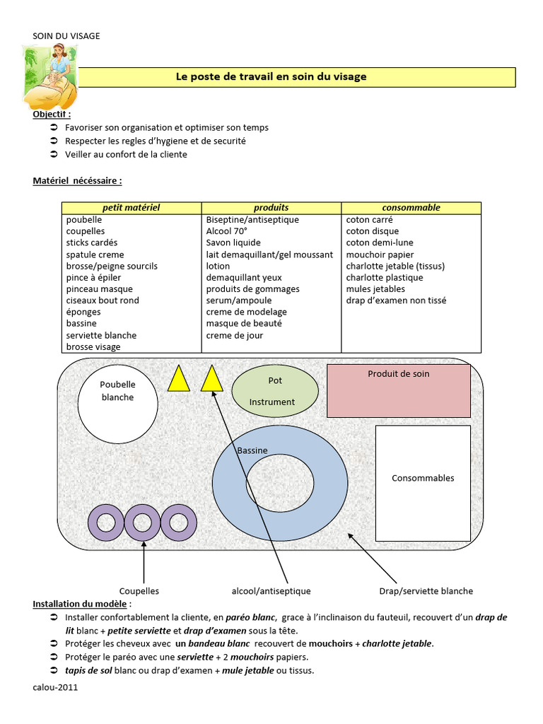 Le Poste de Travail en Soin Du Visage | PDF