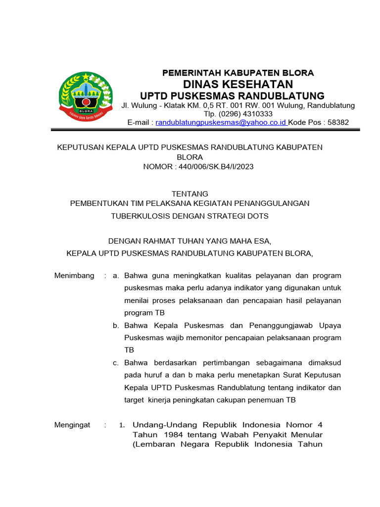 SK Tim Dots TB 2023 | PDF