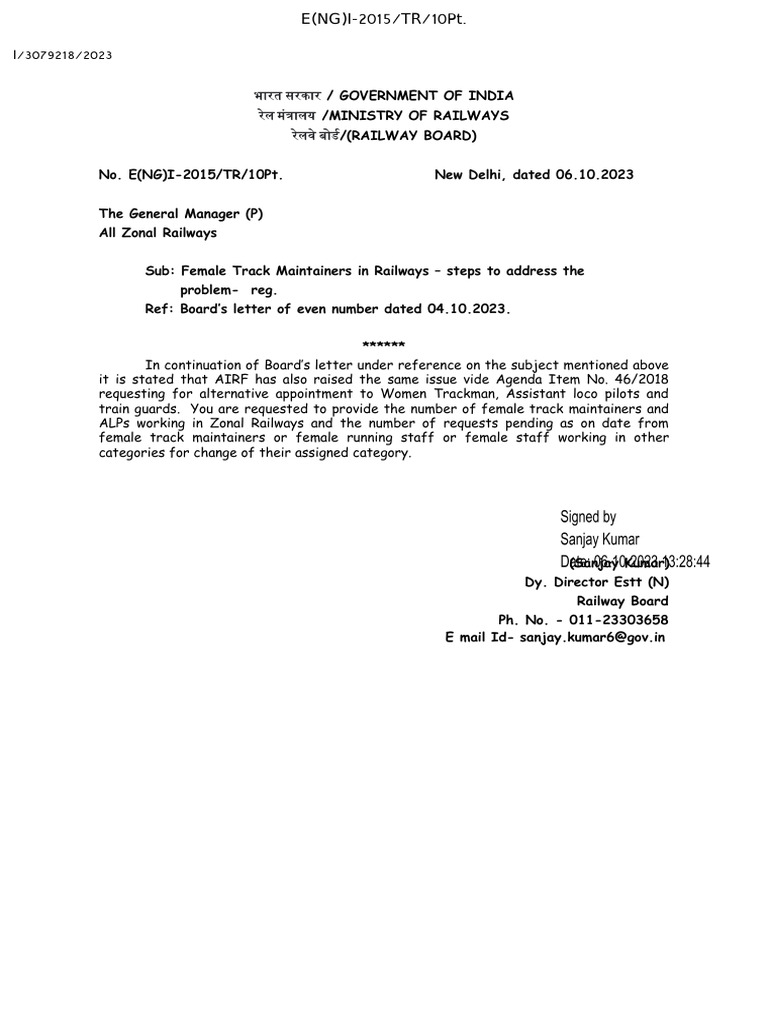 E (NG) I - 2015 - TR - 10 PT Dated 06.10.2023 | PDF