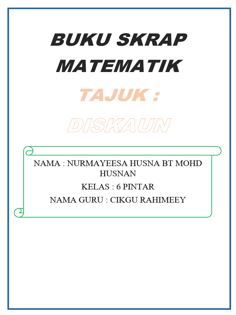 Buku Skrap Matematik | PDF