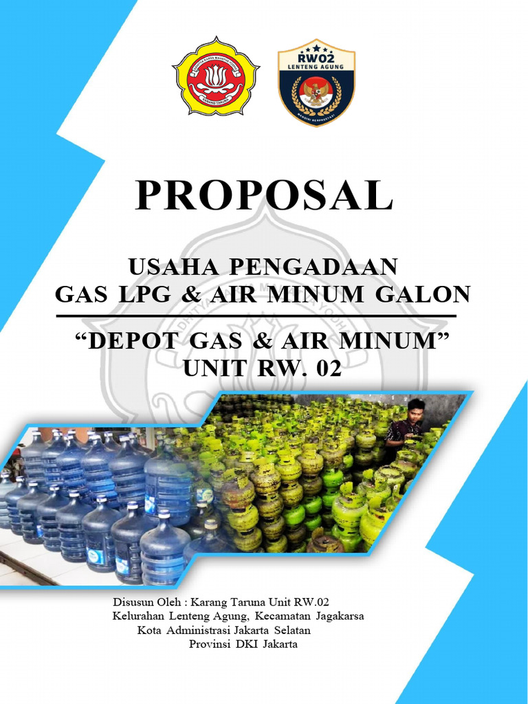 Proposal Pengadaan Gas Dan Air Minum Karang Taruna Unit 02 | PDF