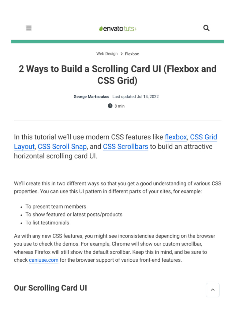 Scrollable Menu | PDF | World Wide Web Consortium | Software