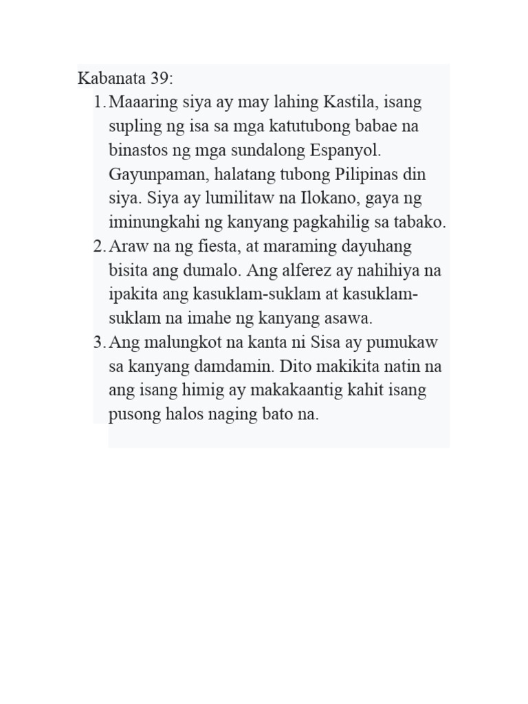 Kabanata 39 | PDF