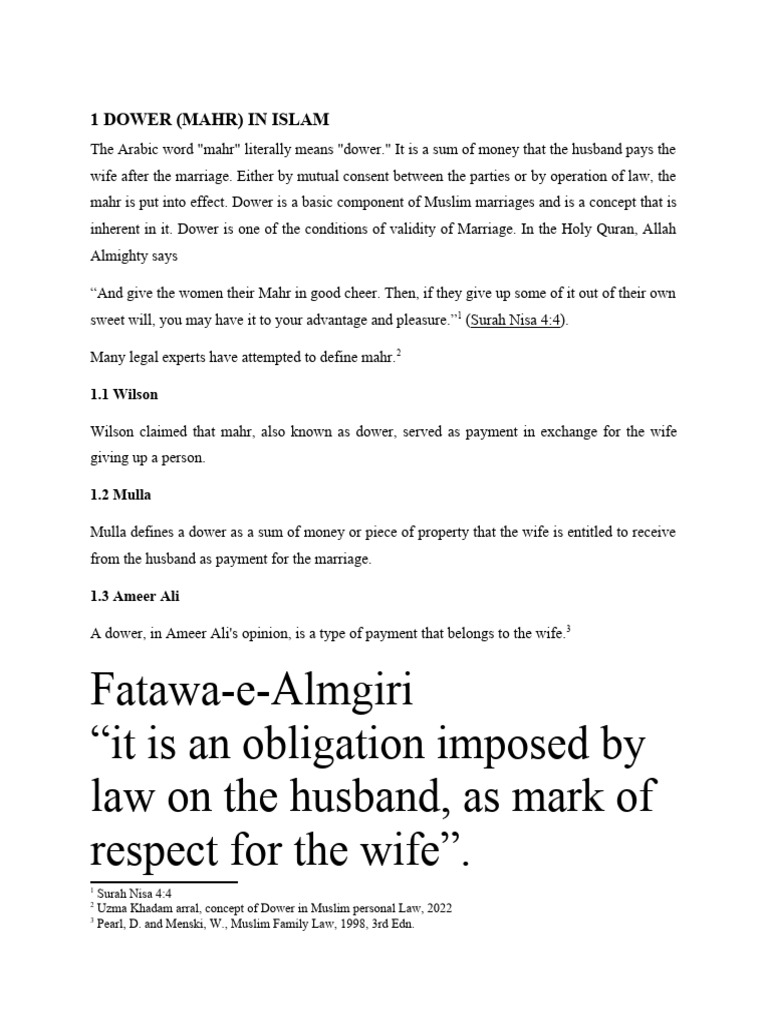 Islamic Personal Law | PDF | Marriage | Jurisprudence