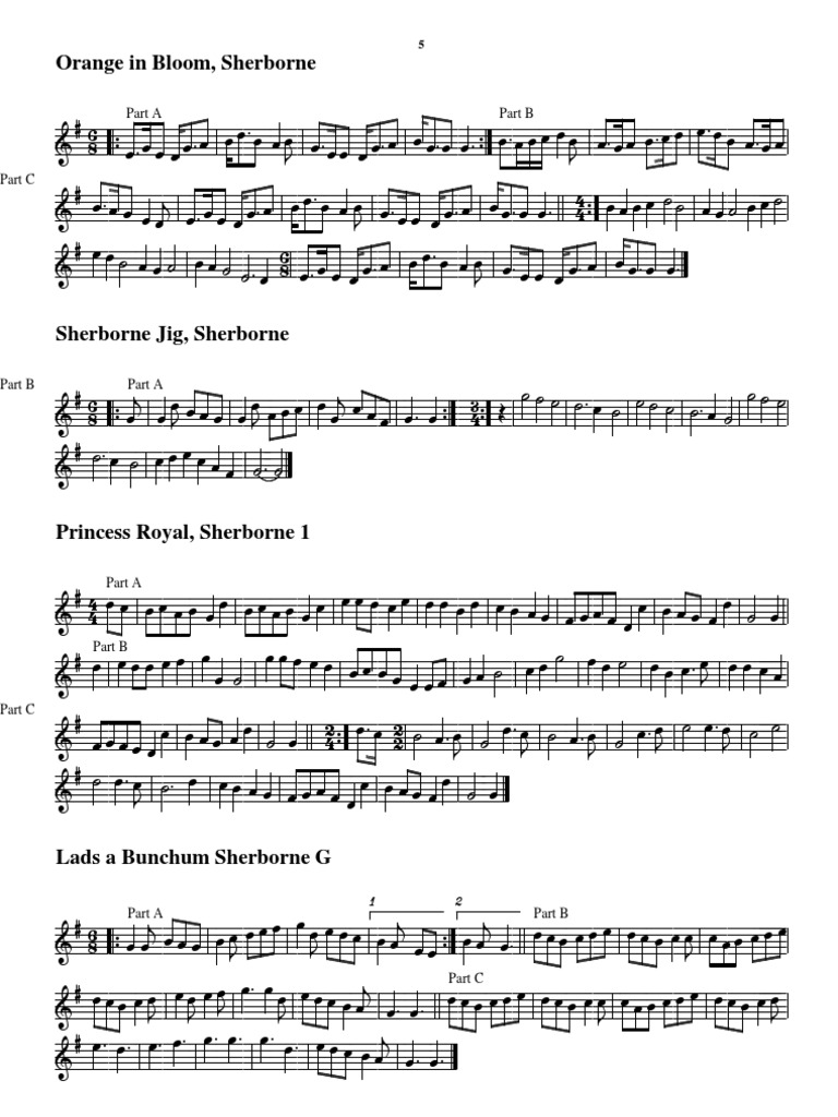 Sherborne Music Notation ABC Files | PDF
