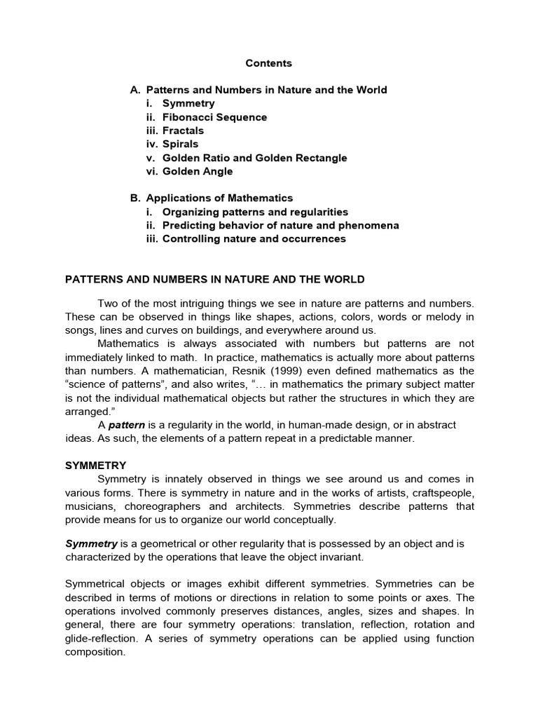 Math 01 Lesson I | PDF