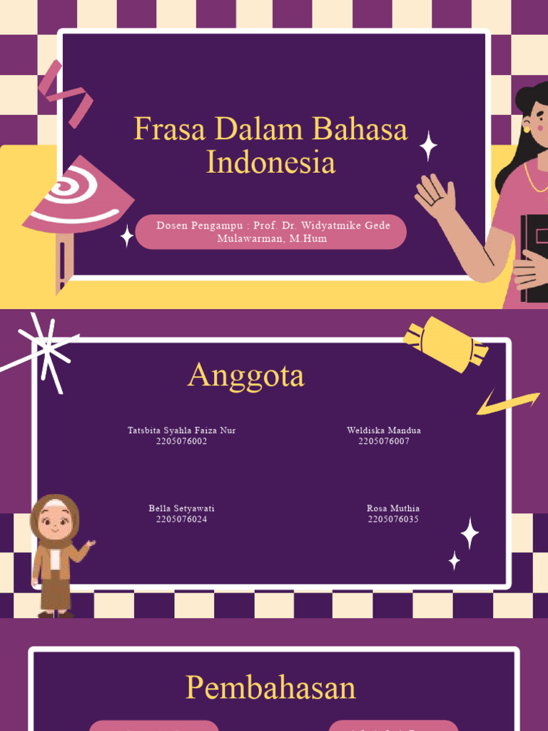 Frase Dalam Bahasa Indonesia | PDF