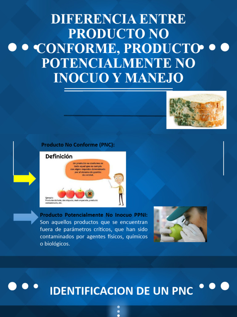 Diferencia Entre Producto No Conforme, Producto Potencialmente No ...