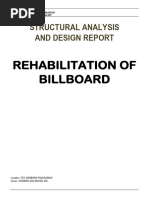 Structural Design For Billboard | PDF | Billboard | Wood