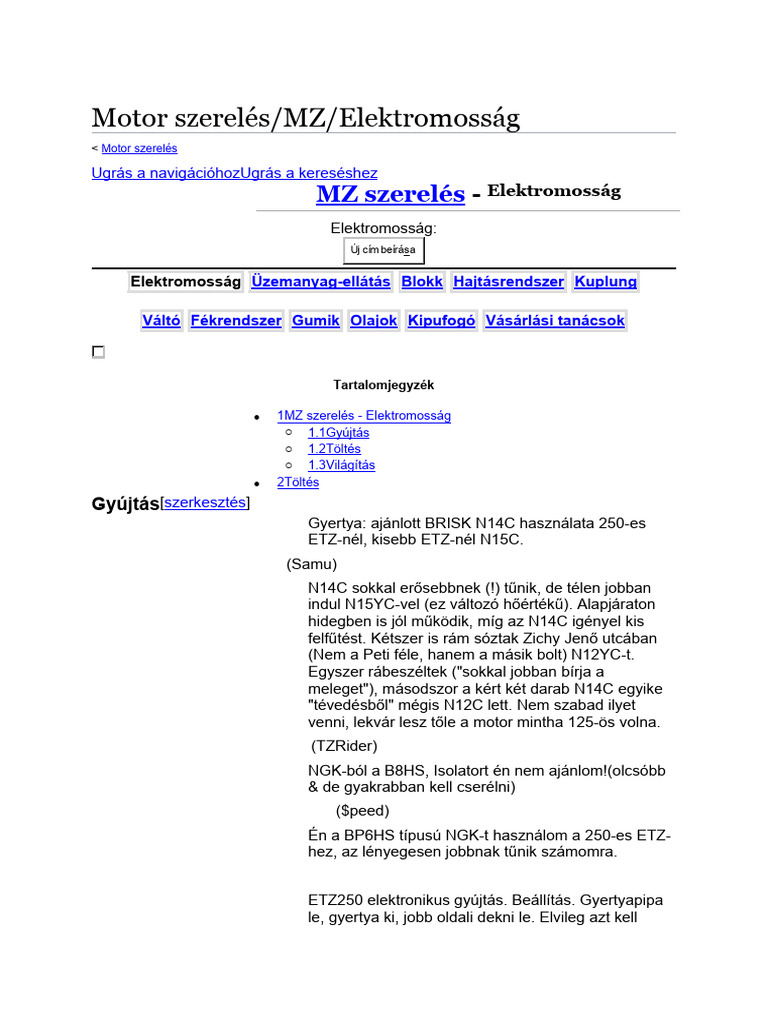 Motor Szerelés | PDF