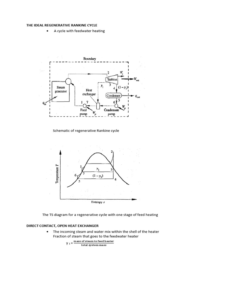 Steam Cycle Lecture 3 Regenerative Rankine | PDF | Steam | Thermodynamics