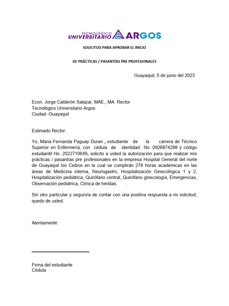 Solicitud para Proyecto Iess | PDF | Hospital | Medicina CLINICA