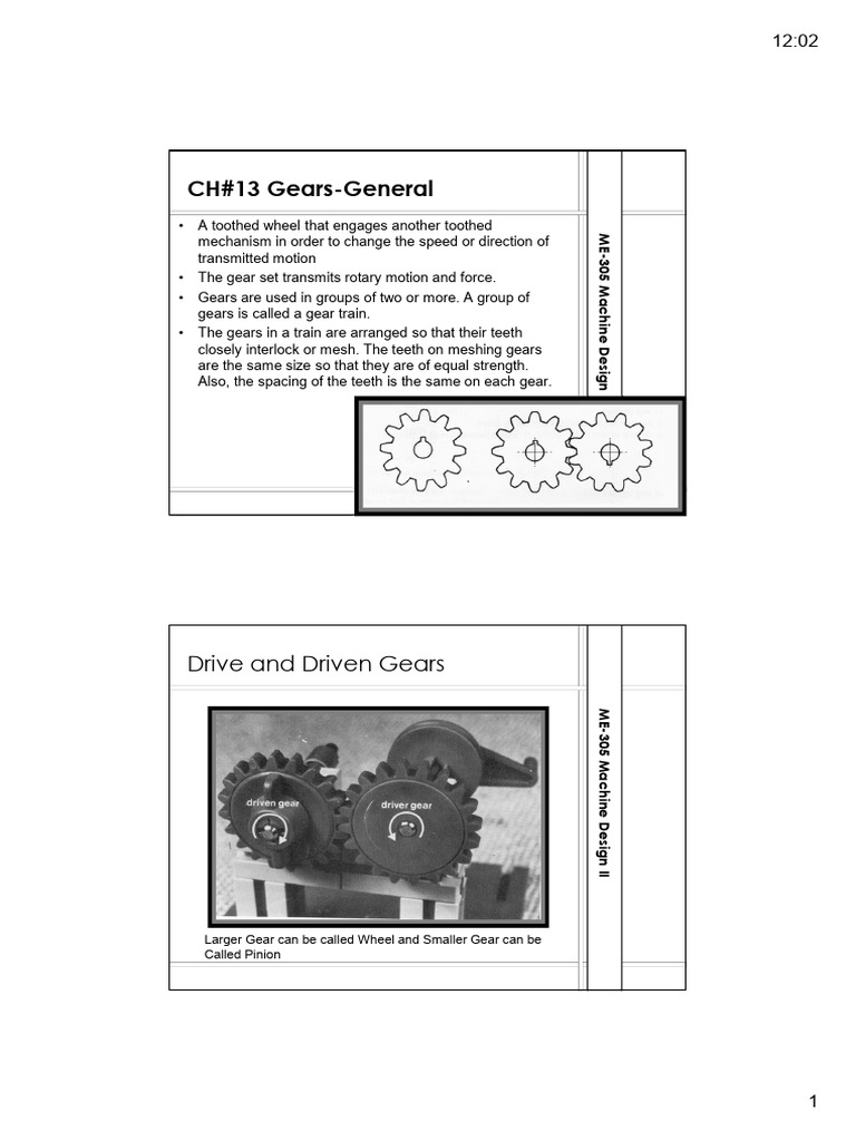 Machine Design: Gear Fundamentals | PDF | Technology & Engineering